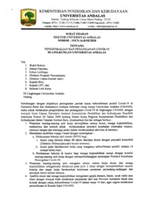 Surat Edaran Nomor 19 Tahun 2020 Tentang Pengendalian dan Penanganan Covid 19 di Lingkungan ...